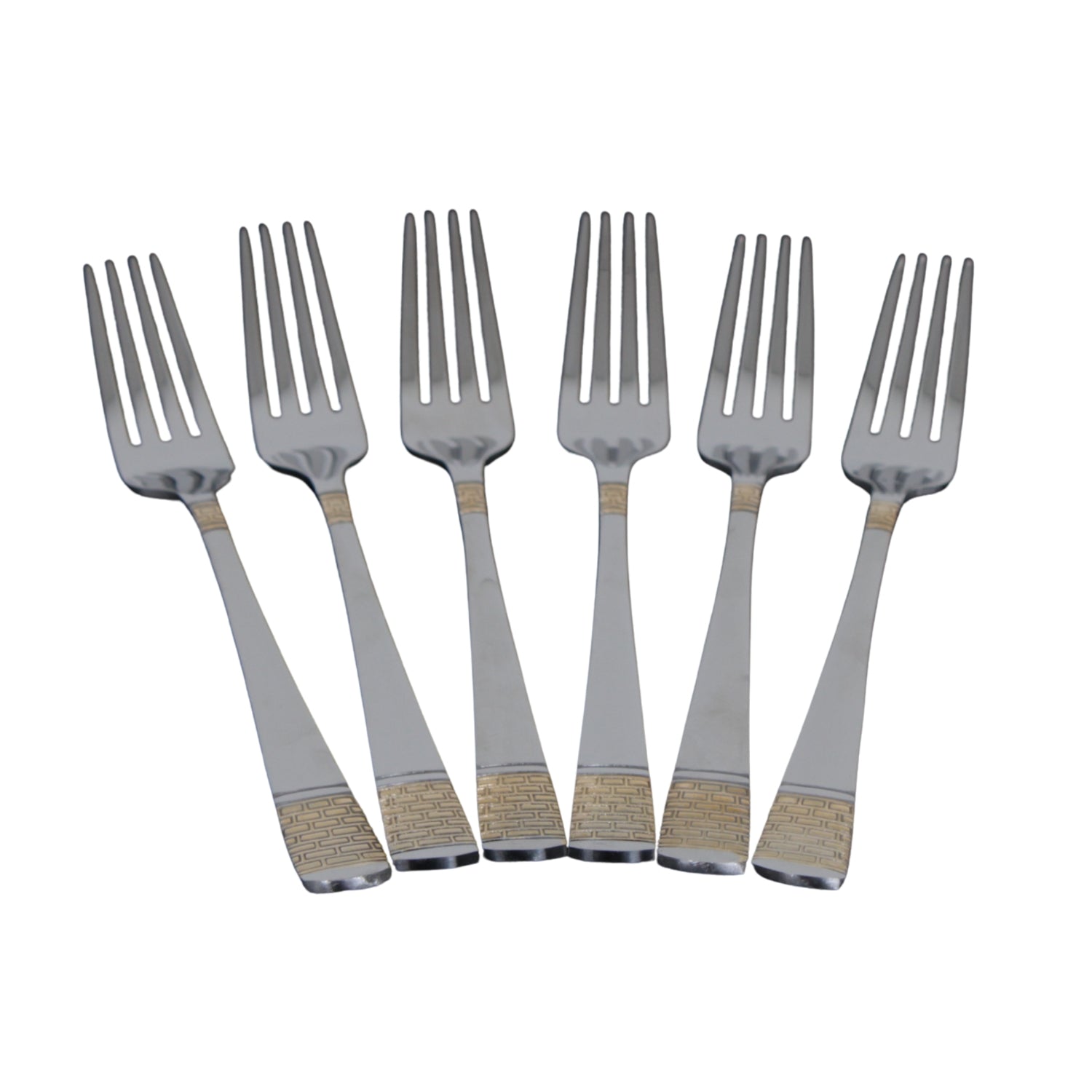 Stainless Steel Appetizer Forks with Subtle Gold Finish - – EL ADHAM ...